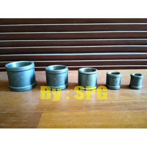 Jual Sok Besi Drat Black Steel 2" Socket Fitting Sock Sambungan Pipa ...