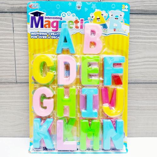 Jual Magnetic Abjad Angka JUMBO 8cm Huruf Magnet Belajar Baca Hitung ...