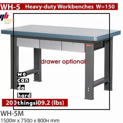 Jual Meja Heavy Duty 2 Ton Kerja Bengkel Industri Workbenches Shuter ...