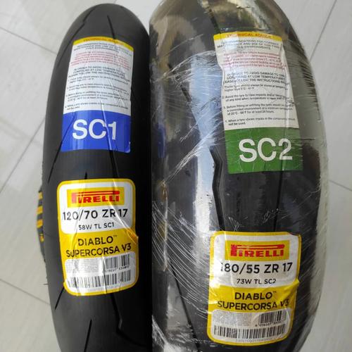 Jual Ban Motor Sport PIRELLI DIABLO SUPERCORSA SC 120/70-17 & 180/55-17 ...