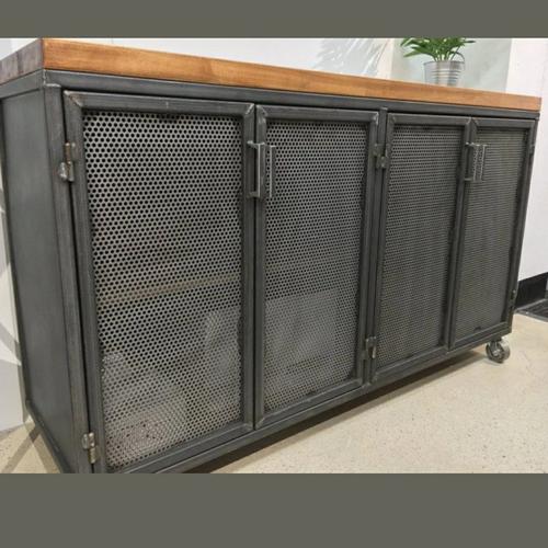 Jual BEKAF Industrial Modern Furniture | Meja Rak BesiKayu - 200x50x80 ...