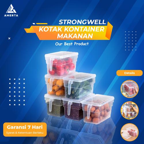 Jual Strongwell Kotak Kontainer Makanan Kulkas Kitchen Storage Food Box ...