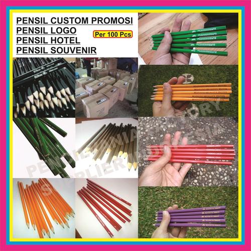 Jual PENSIL KAYU HB Custom Polos Hitam Pensil Hotel Promosi Pencilvania ...