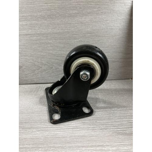 Jual Roda Nylon Nilon Hitam Castor Wheel Kastor 2 inch Hidup Mati Putar ...