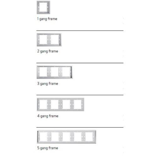 Jual SIMON I7 Frame 4Gang / SIMON I7 Frame Multigang - white - Kota ...