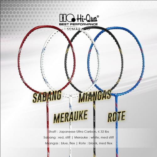 Jual RAKET HI-QUA BADMINTON SABANG MERAUKE MIANGAS ROTE - Merauke, iso ...