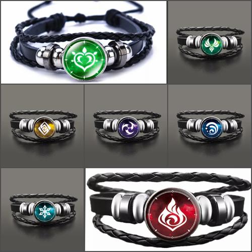 Jual Genshin Impact Vision Bracelet Gelang Cryo Geo Pyro Hydro Electro ...