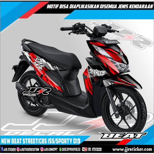 Jual Stiker Decal Honda New Beat street 2020-2021 FULL BODY - Merah ...