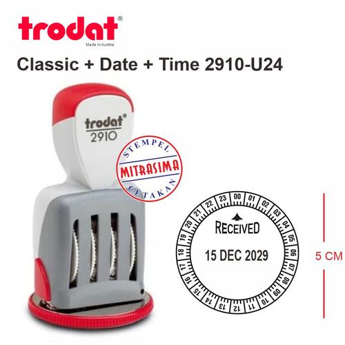 Jual Stempel Trodat 2910-U24 ( tanggal dan jam model klasik ...