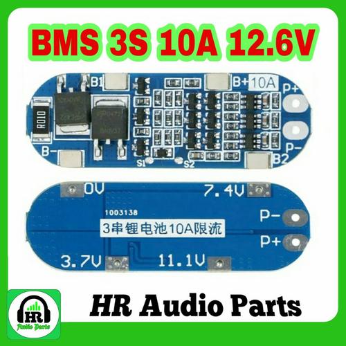 Jual Modul BMS 3S 10A 11.1V 12V 12.6V Baterai Li-ion 18650 Lithium ...