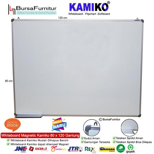 Jual Whiteboard Kamiko Ukuran 80 cm x 120 cm Magnetic Gantung - Jakarta ...