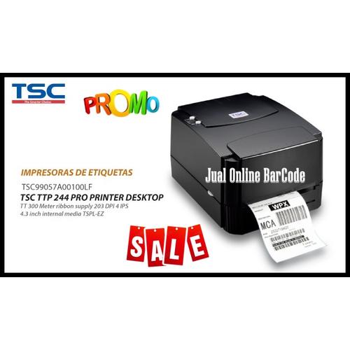 Jual Printer Label Barcode Thermal TSC TTP-244 PRO ORIGINAL - CETAK ...