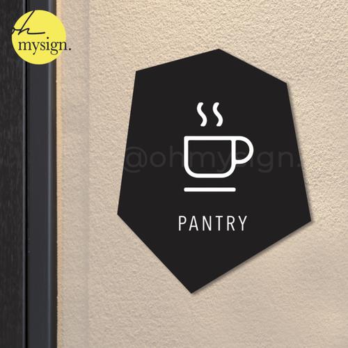 Jual Acrylic Signage Pantry Modern | Sign Akrilik Printed Pantry ...