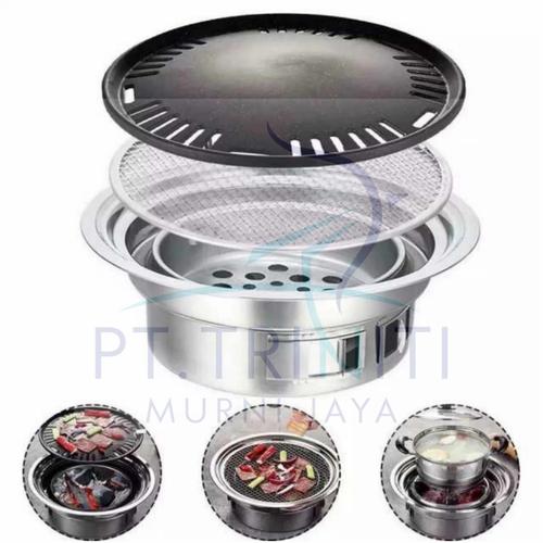 Jual Alat BBQ Grill Meja Tungku Arang Atas Meja Indoor - Paket A, Kecil ...