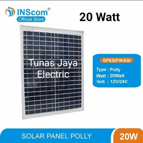 Jual Solar Panel / Panel Surya / Solar Cell 20WP POLY INSCOM - Kota ...