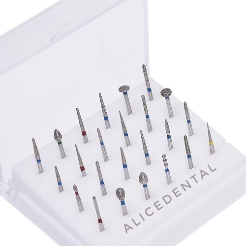 Jual Dental diamond bur preparasi veneer set + kotak tempat bur holder ...