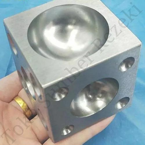 Jual Jewelry Dapping Tools Handmadeing Square Dapping Block Dadu Steel ...