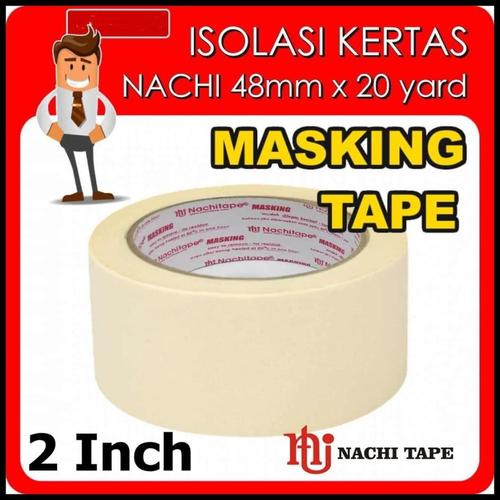Jual Lakban kertas masking tape Nachi 2 inch (48 mm x 20 yards) - Kota ...
