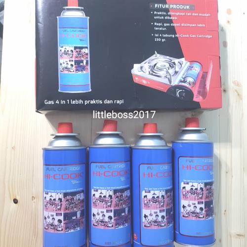 Jual Gas Hi Cook 4 in 1 ( 1 box isi 4 pcs) per pc 230 gr - Jakarta ...