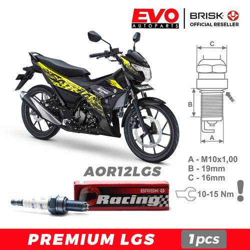 Jual Busi BRISK Premium LGS AOR12LGS untuk Motor Suzuki Satria FU ...
