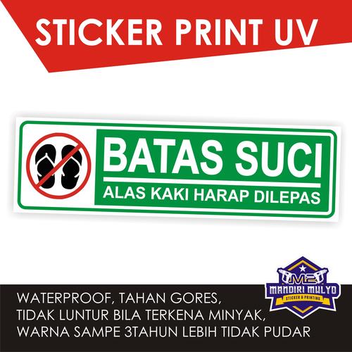 Jual STICKER SIGN BATAS SUCI - Kab. Bogor - M2 DESIGN | Tokopedia