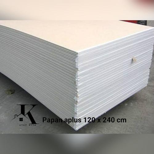Jual Gypsum Aplus 9mm / Gipsum A Plus 120 x 240 cm / Papan Aplus Board ...
