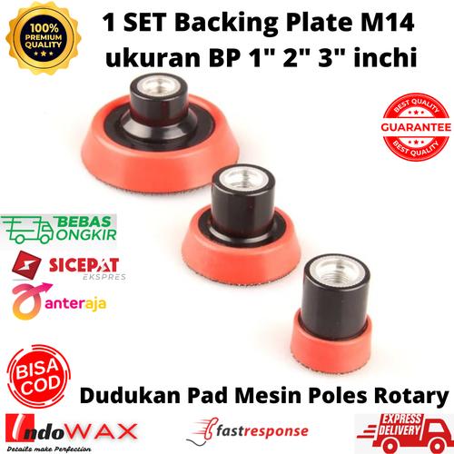 Jual Backing Plate M14 BP uk 1" 2" 3" inch - Rotary Dudukan Pad Mesin ...