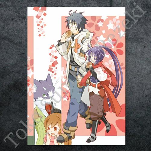 Jual Poster Figure Log Horizon Shiroe Akatsuki Nyanta Lukisan Canvas ...