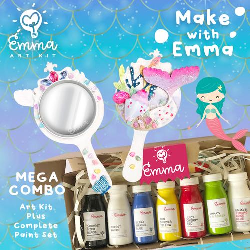 Jual MERMAID MIRROR Art Kit PLUS Complete Paint Set - MEGA COMBO by ...