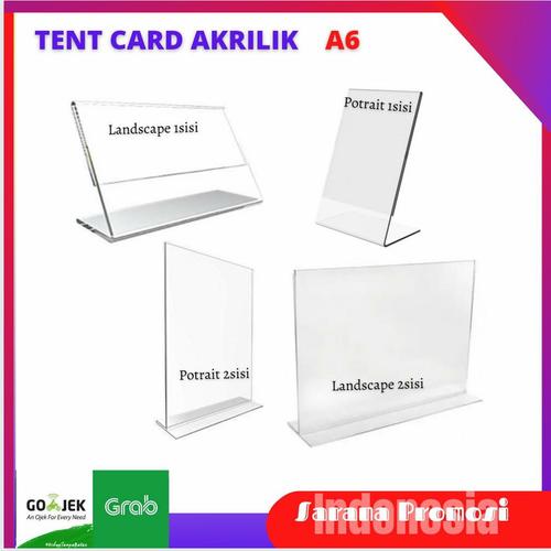 Jual tend card acrilik A6 potrait type L - L Potrait - Kota Tangerang ...