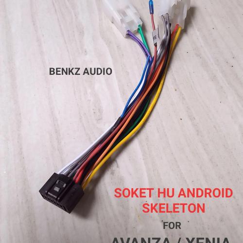 Jual Kabel soket headunit tape android Skeleton pnp di Avanza dan xenia ...
