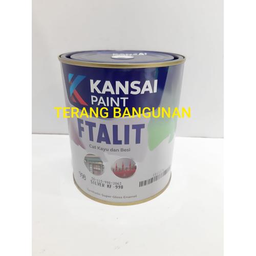 Jual FTALIT KANSAI PAINT CAT KAYU DAN BESI 1KG (SILVER) - Kab ...