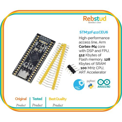 Jual MicroPython Board STM32 STM32F4 STM32F411CEU6 + 4MB Flash memory - Flash 8MB, micro python ...