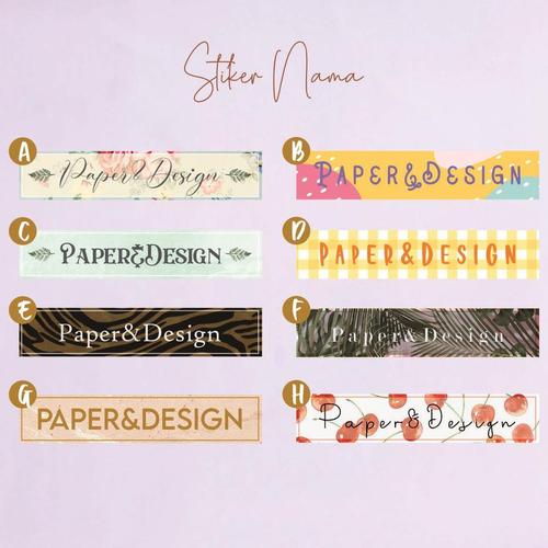 Jual Sticker Label Nama | Sticker Label Barang | Kertas Nama Usaha ...