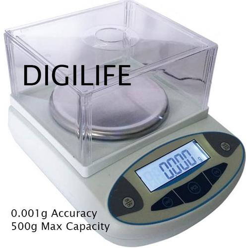 Jual Timbangan Lab 0.001g Max 500g Digital Scale 1mg 0.001 g 500 gram ...