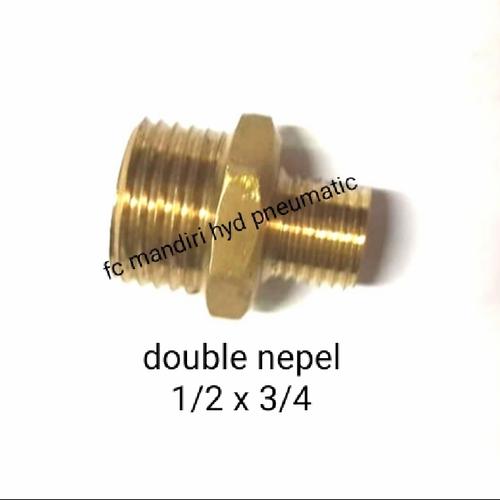 Jual DOUBLE NEPEL BRASS KUNINGAN 1/4 X 3/4 DRAT LUAR - Jakarta Barat - fc mandiri hyd pneumatic ...