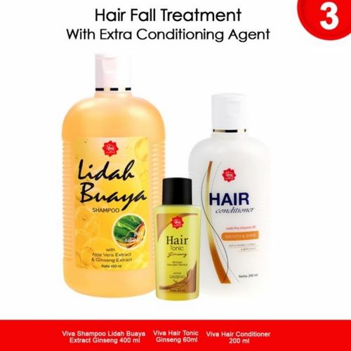 Jual Paket Perawatan Rambut Rontok Viva Anti Hair Fall Treatment isi 3 ...