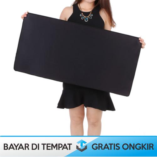 Jual MOUSE PAD/MOUSEPAD GAMING XL PANJANG LEBAR TAFFWARE HITAM POLOS ...