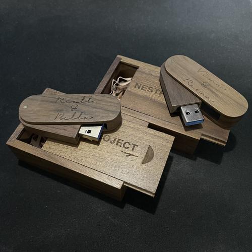 Jual Flashdisk Kayu / Wood / Bambu untuk Grafir atau Ukir (USB 3.0) - 4 ...