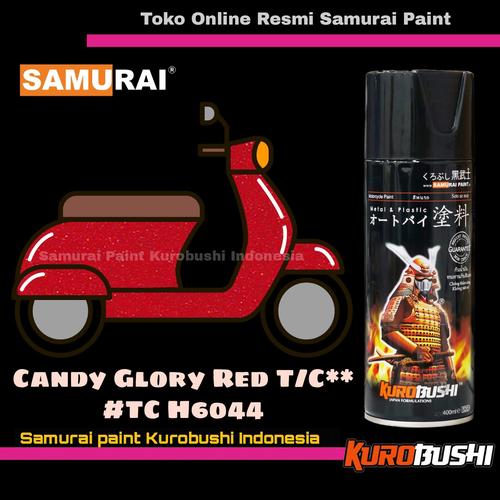 Promo Samurai Paint CANDY GLORY RED TC H6044 Warna 2 Coat System Cat ...