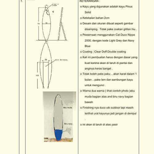Jual Papan surfing - wooden surfboard - dekorasi papan surfing - sign ...