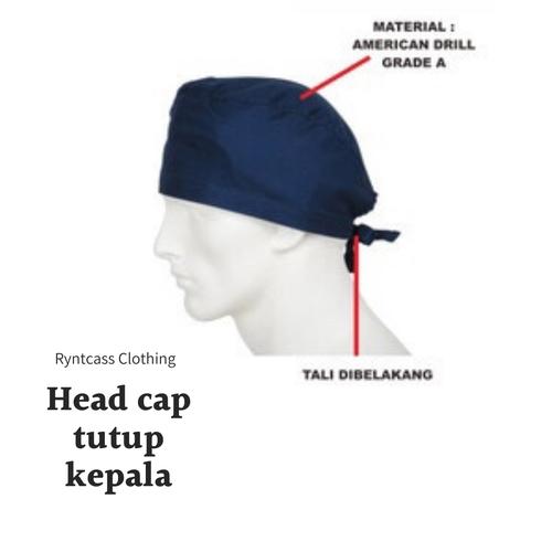 Jual head cap nurs cap dokter perawat tutup kepala medis American drill ...