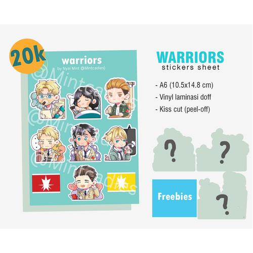 Jual Warriors stickers sheet - Kota Cimahi - Minthae | Tokopedia