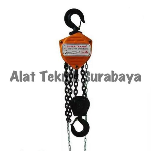 Jual CHAIN BLOCK SUPER TAKADA 5 T TON X 5 M METER TAKEL BLOK KATROL ...