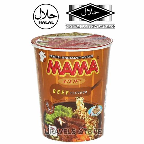 Jual [70gr] Mama Beef Flavour Cup - Mi Instan Rasa Daging Sapi Thailand ...