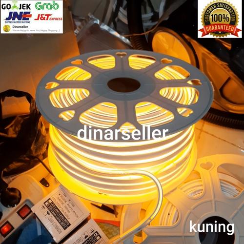 Jual NEON FLEX 50 METER + 5PC SOKET 220V LED NEON FLEKSIBEL SELANG SUSU ...