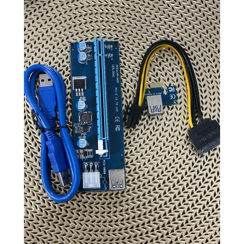 Jual Riser PCIE PCI-E Riser Vga 1x to 16x Riser Usb Cable for mining ...