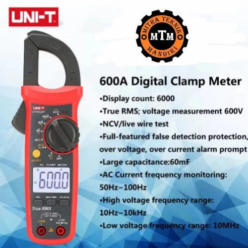 Jual Multimeter Digital Clamp Tang Ampere UNI-T AC 400A 600V True RMS ...