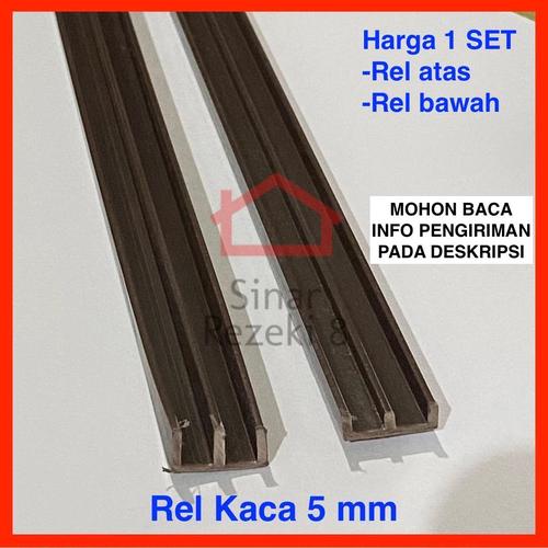 Jual Rel Kaca 5 mm Plastik / Sliding Coklat Pintu Lemari Geser - Kota ...