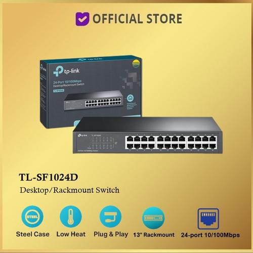 Promo TP-Link 24 Port 10/100Mbps Desktop Switch TL-SF1024D TPLink ...